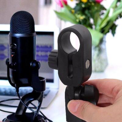 Mic Clip Universal Microphone Holder for Stand Rotation