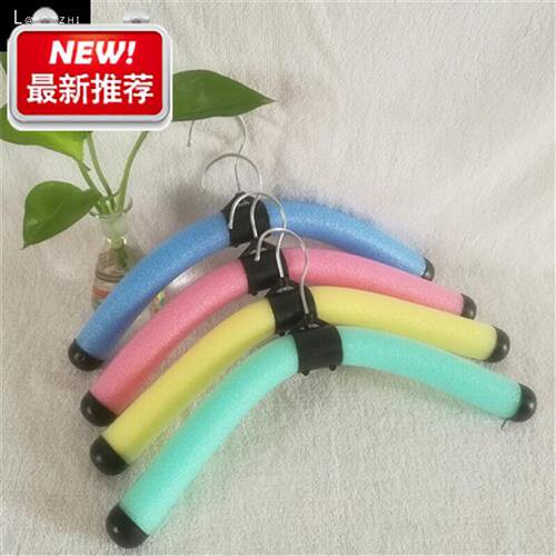 色装店泡沫塑料衣s折彩服可弯挂海绵衣架3儿童。i.