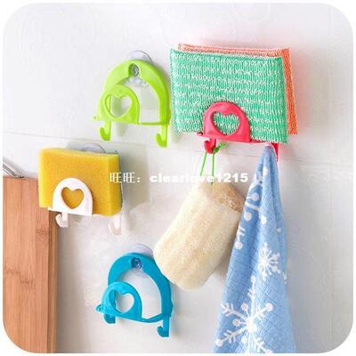 4pcs Colorful Shelf Plastic Bathroom Sets Super Suction Fami