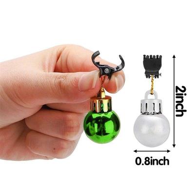 12PCS Christmas Clip Ball Ornament Xmas Beard Pendant Balls