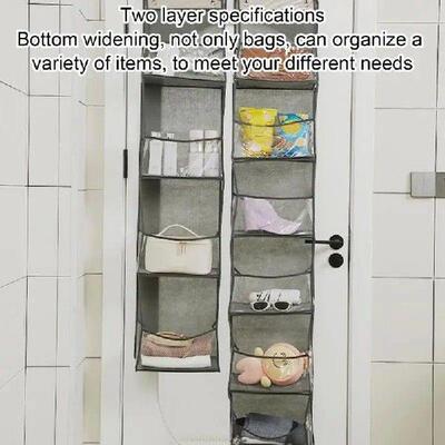 Over Door Organizer Wall Mounted Behind The Door Storage