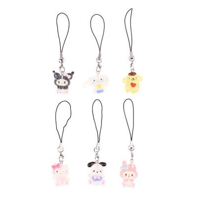 1PCS Sanrio Phone Pendant Melody Cinnamoroll Keychain Lanyar