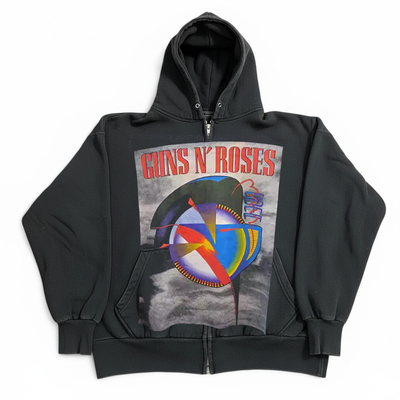 Guns N' Roses枪炮与玫瑰vintage美式摇滚oldschool重磅开衫卫衣