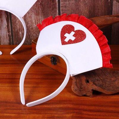 Halloween Hairband Cospaly Nurse Dress up Head Buckle
