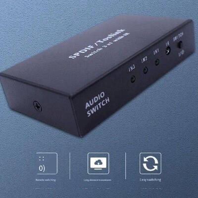 AA58 Optical Switcher with 2 Way Spdif Toslink Optical