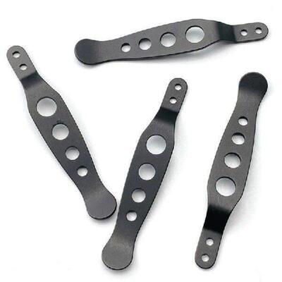 1/2pcs CNC Titanium Holey Knife Pocket Clip Back Clamp for