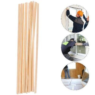 10 Pcs Triangular Wooden Strip Pipe Cleaners Decor for