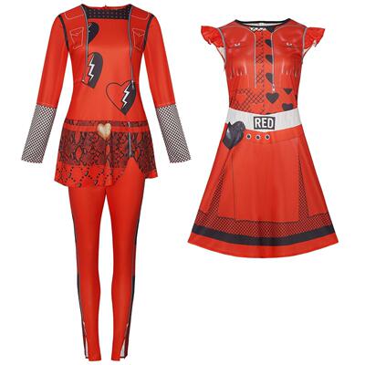 万圣节Descendants后裔4cos红色连衣裙公主裙cosplay角色扮演服装