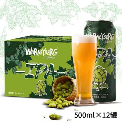 13.8度IPA精酿啤酒500ml*12/24罐装整箱礼盒装淡色艾尔烈性白啤酒