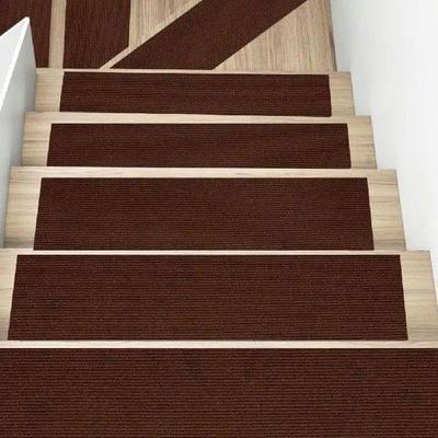 Rubber-backed Stair Mat Washable Stair Carpet Non-slip Self
