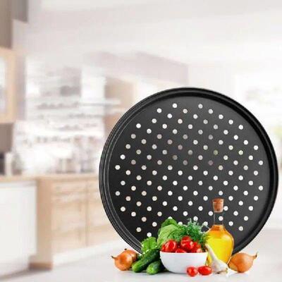 9/10/11/12 Inch Baking Pizza Pan with Holes Carbon Steel