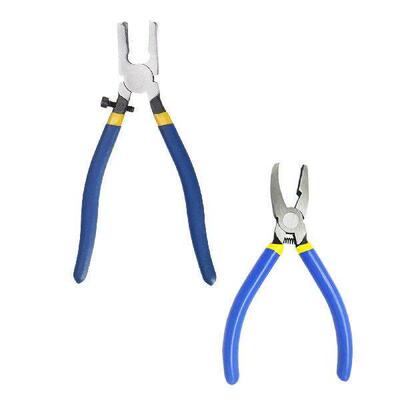 2 Pieces Glass Pliers Glass Tile Nippers Wear Resistant