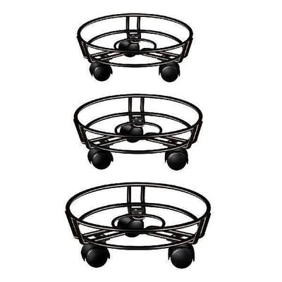 Planter Trolley Balcony Garden Home Rolling Plant Stand Pot