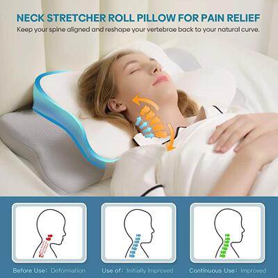 Pulatree Odorless Orthopedic Pillow For Neck And Shoulder Pa
