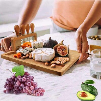 Chopping Board Bamboo Cheese Board Set Meat Charcuterie
