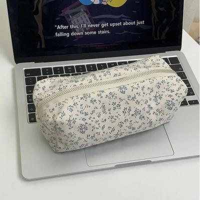 Small Fresh Floral Pen Bag Large Capacity Pencil Case Multif