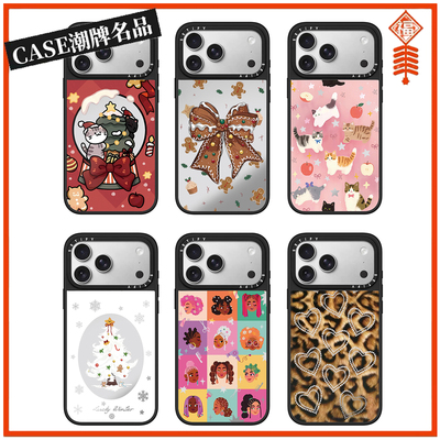 CASE猫咪姜饼人适用iPhone17Pro苹果16Promax手机壳13镜面14防摔套15个性16Pro可爱17Promax少女Plus磁吸12潮