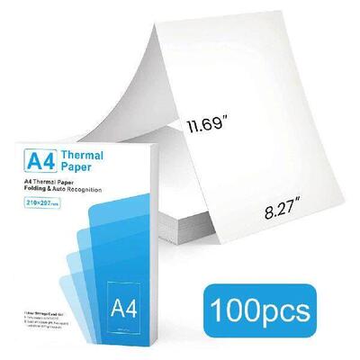 100/200 Sheets A4 Thermal Paper Folding Official Thermal