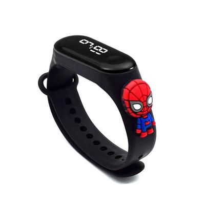 SpiderMan Iron Man Children Anime LED Sports Watch Baby Boys