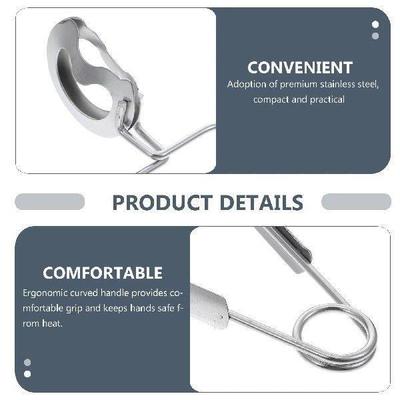 2 Pcs Stainless Steel Meal Tongs Cutlery Escargot Snail