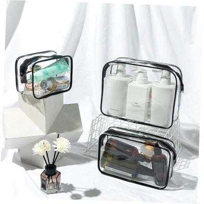 PU Travel Storage Bag Cosmetic Makeup Washbag Clear Handbag