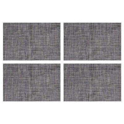 4Pcs Placemats PVC Table Mats Woven Vinyl Placemats