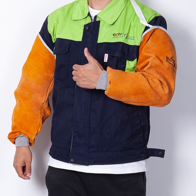 焊兽真皮护脚罩电焊工牛皮护腿防烫隔热焊接护脚套劳保防护护脚盖