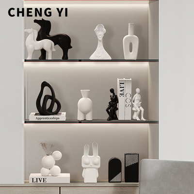 诚艺现代小众高级感艺术轻奢软装饰品摆件高档家居客厅办公室摆设