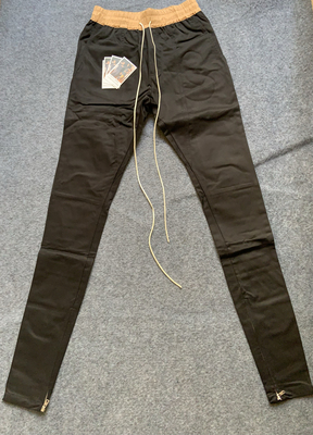 【现货秒发】非FEAR OF GOD 高街fog4th主线抽绳卡黑色布裤