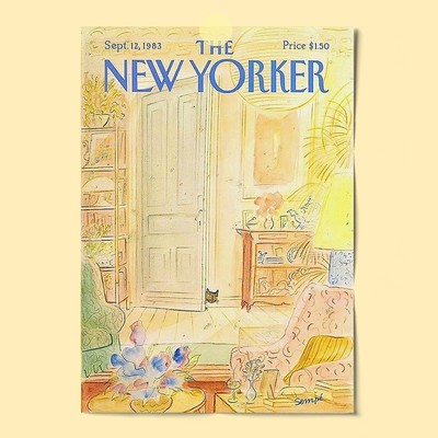 纽约客海报The New Yorker复古杂志小清新文艺卧室不干胶贴纸