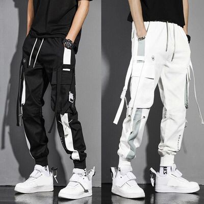 New Sreetwear Men's Multi Pockets Cargo Harem Pants Hip Hop