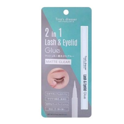 Tina's Dresser - 韩国制假眼睫毛&双眼皮胶水笔 1支2用 强效成形