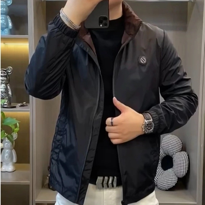 男士薄款欧货百搭立领夹克外套