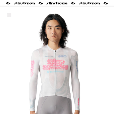 Slipstream 骑行服长袖 Exp 男士印花款四季防晒透气上衣水梦灰