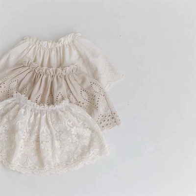 Baby Clothes Sweet Skirt New All Match Lace Embroidered Skir