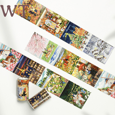 WT正品手帐造景胶带和纸PET包邮