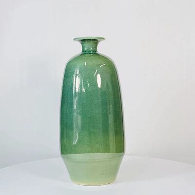 景德镇陶瓷花瓶【苍翠小口】