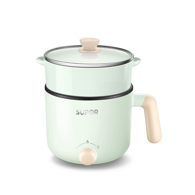 苏泊尔（SUPOR）电煮锅不沾内锅蒸炖煮涮极简旋钮2档火力H12YK29