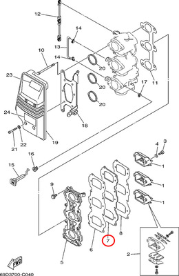 7翟墨雅马哈舷外机船外挂机橡皮