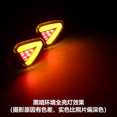 摩托车转向灯踏板车电动车电摩改装12VLED转向灯越野车极酷转弯灯