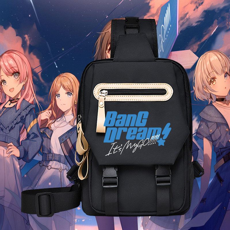 26新品BanG Dream Its MyGO动漫游戏周边男女单肩背包休闲流行斜