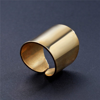 Fashion Gold Color Silver Color Opening Ring For Women Men