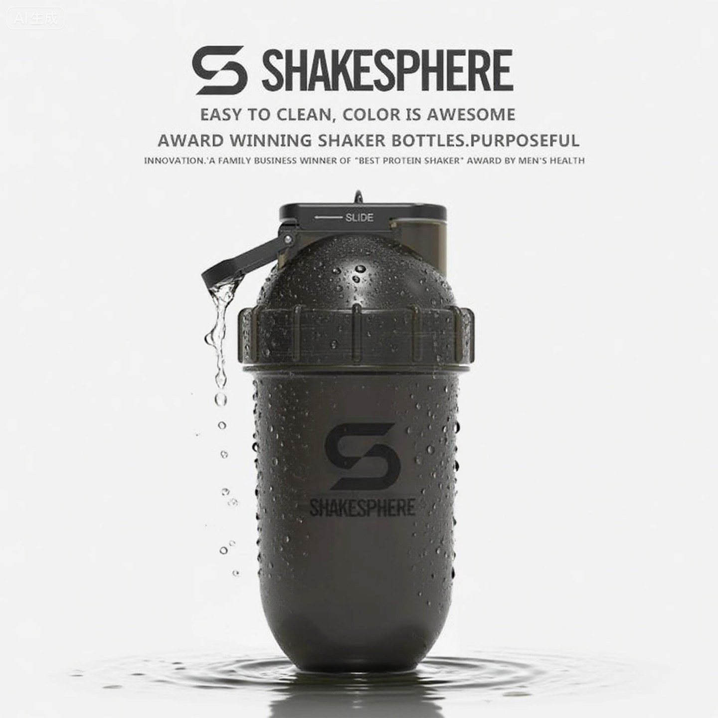 ShakeSphere蛋白质粉摇摇杯英国运动水杯冲泡蛋白粉摇杯健身杯子