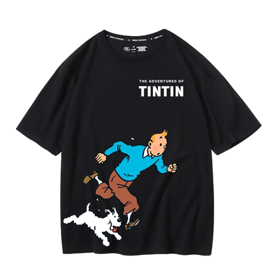 丁丁历险记tintin丁丁的冒险短袖