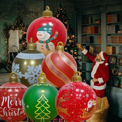 Biggest Sale 18Style 60CM Giant Christmas PVC Inflatable Dec