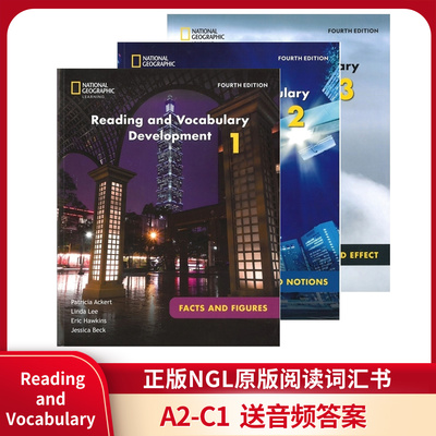 正版 NGL中学生百科英语Reading and Vocabulary Development 第四版 2020 NGL专项课程  国家地理阅读词汇教材 A2-C1