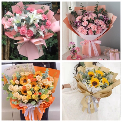 本溪市溪湖区平山区明山区同城鲜花店教师节老师康乃馨向日葵百合