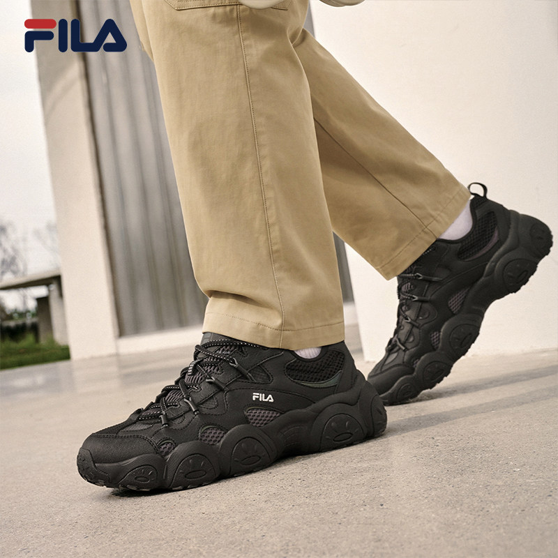斐乐猫爪7代|FILA老爹鞋男鞋26夏季新款厚底增高复古透气运动鞋