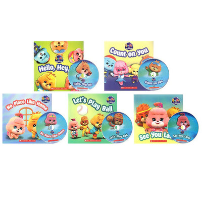 英文原版 孤品清仓 Bodhi and Friends 宝狄与朋友 5册合售 附5DVD 友谊情商 儿童英语启蒙图画故事绘本