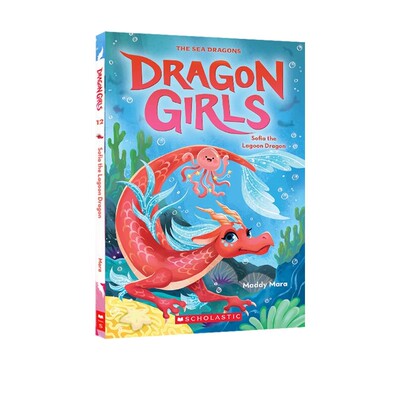 英文原版 Dragon Girls 学乐 龙之女#12 Sofia the Lagoon Dragon 儿童桥梁读物 青少年魔幻冒险课外章节小说